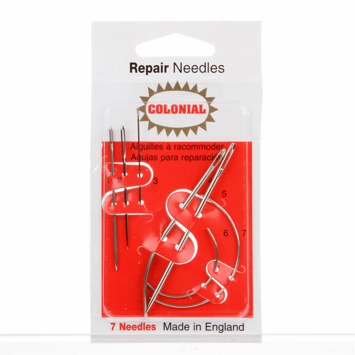 Colonial Needle Household Repair Needle Set 7ct