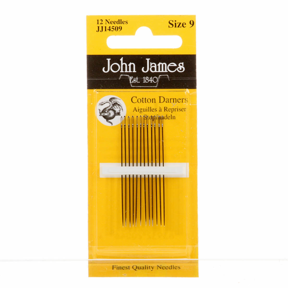 John James Cotton Darners Needles Size 9 12ct