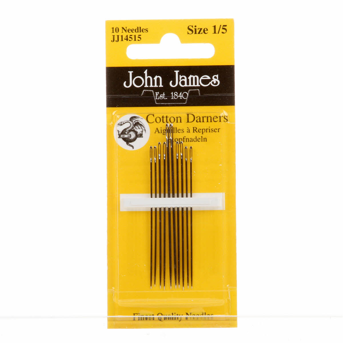John James Cotton Darners Needles Assorted Sizes 1/5 10ct